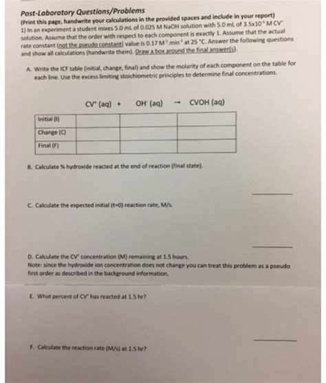Solved Post Laboratory Questionsproblems Print This Page