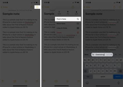 How To Find And Replace Text In Notes App On Iphone Igeeksblog