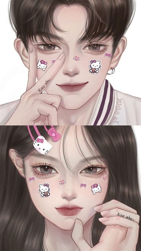 Pin Oleh แวว วับบ Di Couple Anime Pasangan Anime Lucu Gambar Tubuh