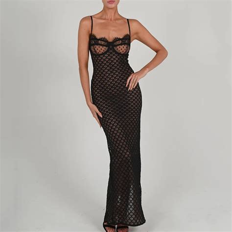 Sexy Formal Occasion Dress Elegant Backless Mesh Bodycon Party Dresses Long Maxi Valentines Day