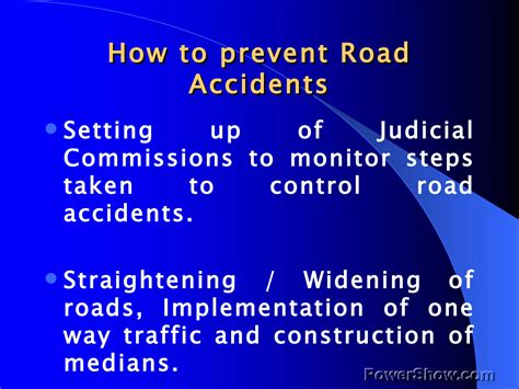Road Accident Prevention Free Pps Pps Injuries Diseases And Conditions