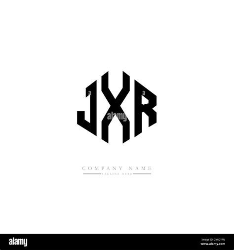 Jxr Letter Logo Design With Polygon Shape Jxr Polygon And Cube Shape