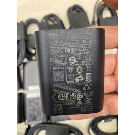 Sạc Dell 60W GaN Charger USB Type C AC Adapter XPS 13 Plus 9320 P151G P151G001 HA60NM200