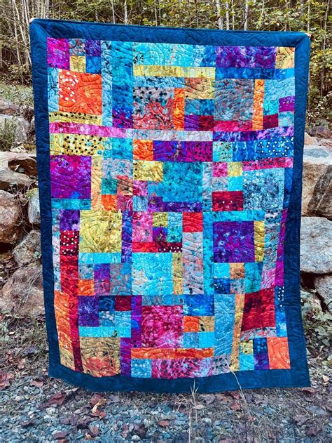 Squares And Tangles Etsy Quilt Making Lap Quilt Throw Quilt