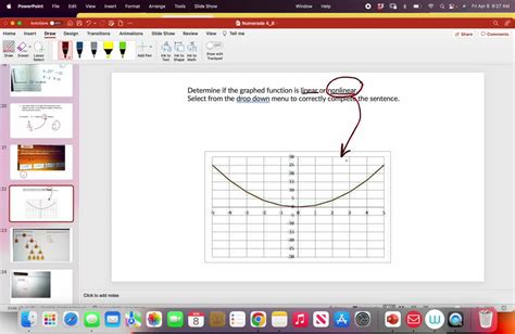 SOLVED Determine If The Graphed Function Is Linear Or Nonlinear Select From The Drop Down