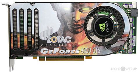 Zotac 8800 Gts 320 Amp Edition Specs Techpowerup Gpu Database