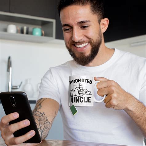 Promoted To Uncle Pregnancy Reveal Brother Mug I Love Mugs