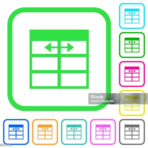 스프레드시트는 테이블 열 너비 생생한 컬러 플랫 아이콘 조정 곡선에 대한 스톡 벡터 아트 및 기타 이미지 곡선 굽은 기둥 건축적 특징 Istock