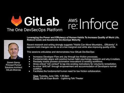 Gitlab At Aws Reinforce 2023 Using Human Habits To Accelerate
