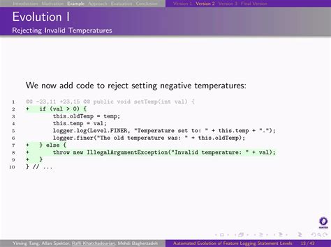 Automated Evolution Of Feature Logging Statement Levels Using Git