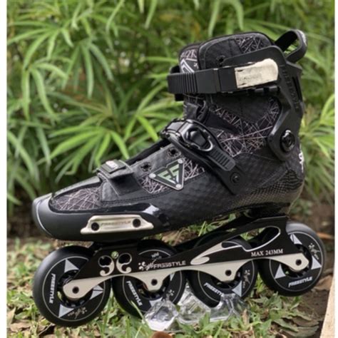 Jual Sepatu Roda Inline Skate Freestyle Slash Carbon Pro Shopee Indonesia