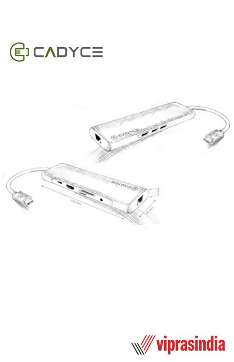 USB C Enhanced Travel Docking Station Cadyce CA CXTDS 5 399 00