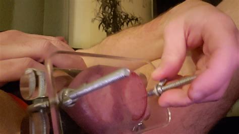 F Ggot Flattens Cum Saline Swollen Balls In Crusher Thisvid Com