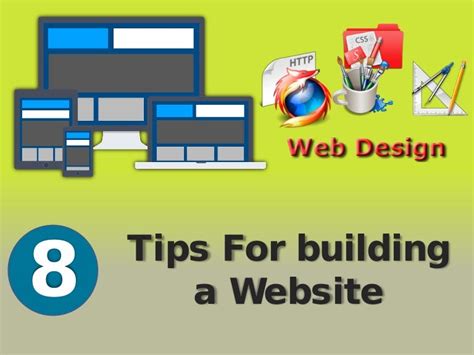 8 tips for building a website