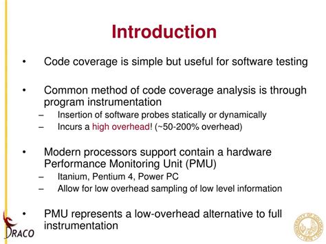 Ppt Code Coverage Testing Using Hardware Performance Monitoring
