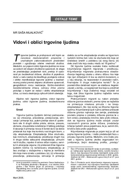 Pdf The Forms Trafficking In Human Beings