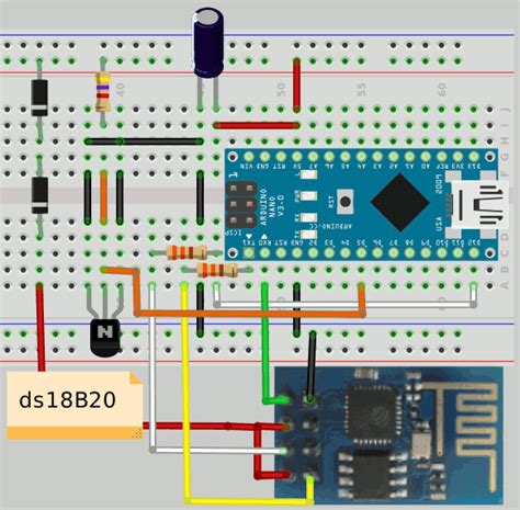 Seta43 ﻿server Web Con Esp8266 Y Arduino Nano Servidor De Temperatura Ds18b20