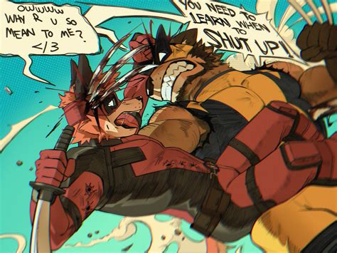Deadpool And Wolverine Marvel And 3 More Drawn By Shin Hemuchang Danbooru