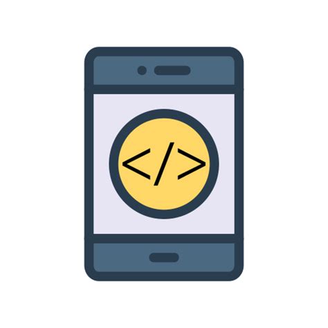 Coding Device Mobile Programming Scripting Icon