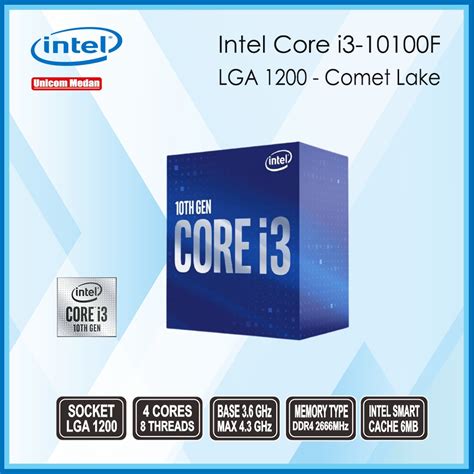 Jual PROCESSOR INTEL CORE I3 10100F Shopee Indonesia