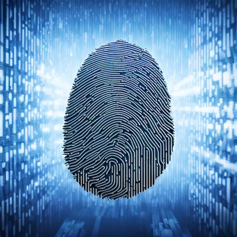 Premium Photo Cyber Security Concept On A Binary Code Background With Fingerprint Cyber