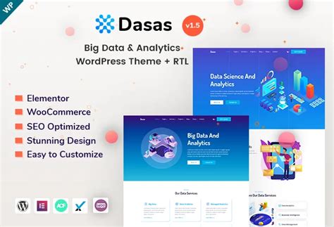 Dasas Big Data And Analytics Wordpress Theme Envytheme