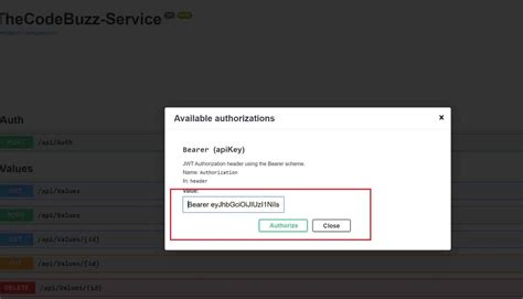 Aspnet Core 31 Use Jwt Authorization Token In Swagger Openapi Thecodebuzz