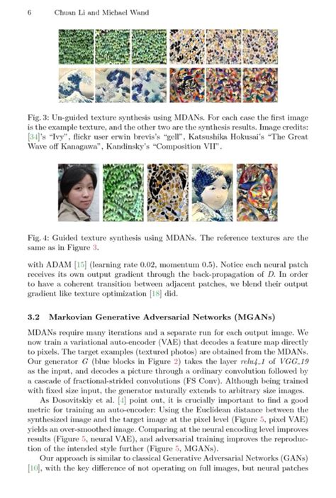 precomputed real time texture synthesis with markovian generative adversarial networks deepai