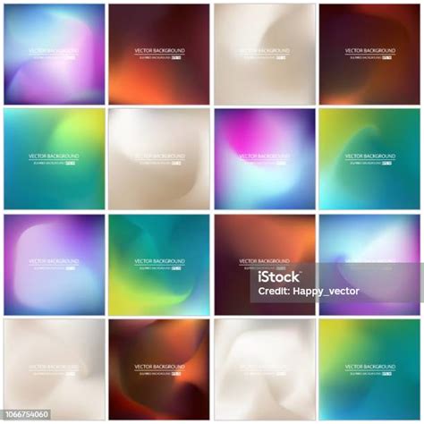 여러 추상 창조적인 개념 벡터 배경 세트를 흐려 웹 및 모바일 응용 프로그램 예술 그림 서식 파일 디자인 비즈니스 Infographic와 소셜 미디어 현대 장식 0명에 대한