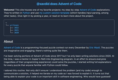 Building An Advent Of Code Solution Showcase Xavd Id
