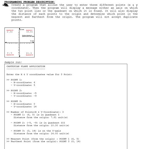 Solved PROGRAMMING PROBLEM DESCRIPTION Create A Program Chegg Com