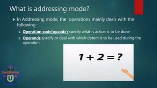 Addressing Modes Presentation PPSX
