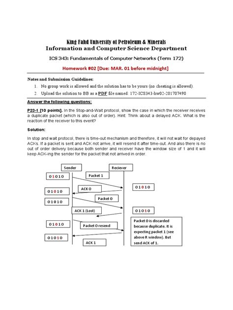 Homework Pdf Pdf Transmission Control Protocol Telecommunications