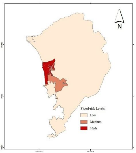 Map Of Flood Prone Zones Figure Map Of Flood Frequencies Download Scientific Diagram