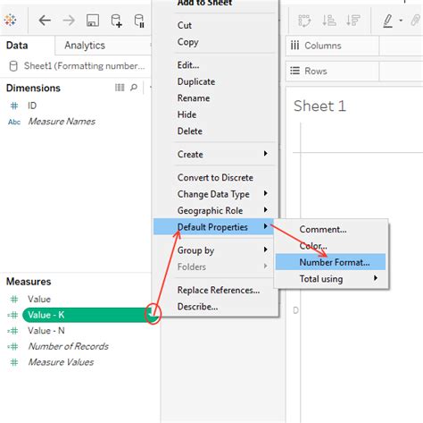 Tableau Tips Dynamic Formatting Of Values
