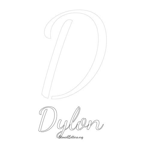 Dylon Free Printable Name Stencils With 6 Unique Typography Styles And