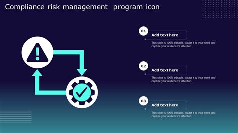 Compliance Risk Management Program Icon Ppt Sample