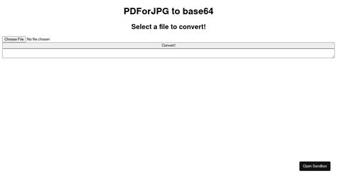 PDF To Base64 Codesandbox PDF To Base64 Codesandbox