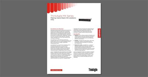 Learn Azure Stack Hci With Lenovo Thinkagile Mx Series American It Department Posted On The