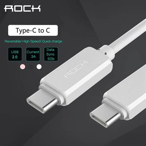 ROCK Original Type C To C Cable For Apple USB Type C To C Data Cable For Tablet PC IPhone