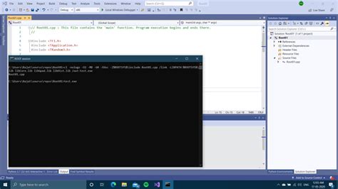 Compile ROOT Projects With Visual Studio ROOT ROOT Forum