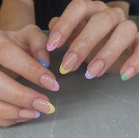 Oval Acrylic Nails Spring Acrylic Nails Oval Nails Acrylic Nail