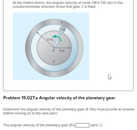 Answered At The Instant Shown The Angular… Bartleby