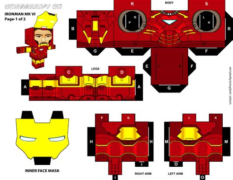 Minecraft Iron Man Papercraft