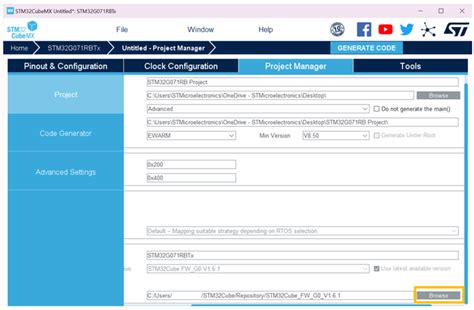 How To Update My Projects Current Stm32cube Firmw Stmicroelectronics Community