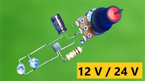 Super Led Blinking With 1 Transistor Make Blinking Lights 3 7 12volt