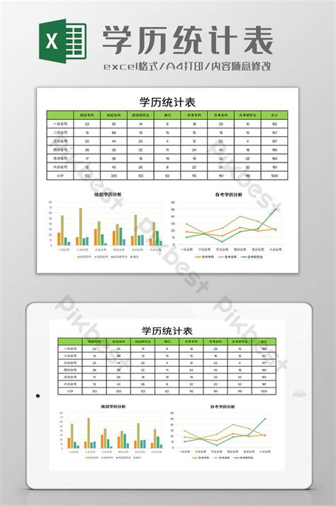 Educational Statistics Table Excel Template Excel XLS Template Free Download Pikbest