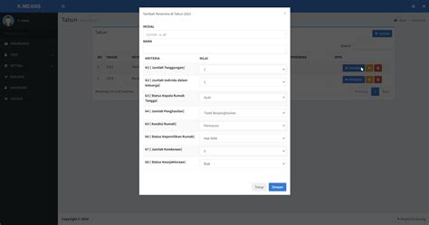 Web Sistem Data Mining Metode K Means Clustering