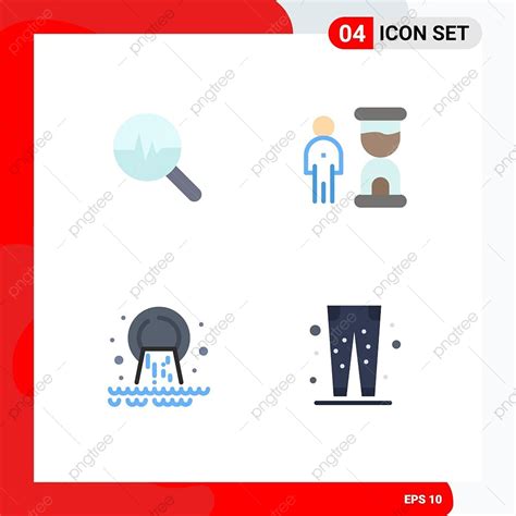 Stock Market Graphic Vector Png Images Stock Vector Icon Pack Of 4 Line Signs And Symbols For