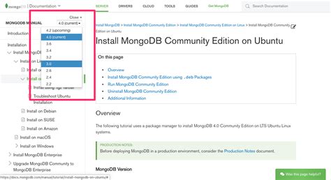 How To Install A Specific Version Of MongoDB Stack Overflow How To Install A Specific Version Of MongoDB Stack Overflow